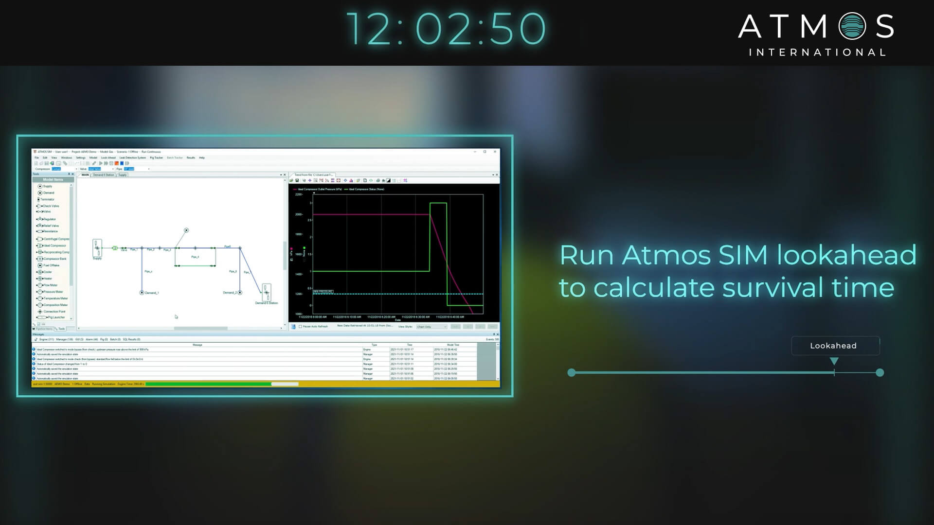 Atmos SIM for pipeline simulation: 24 hours in the control room